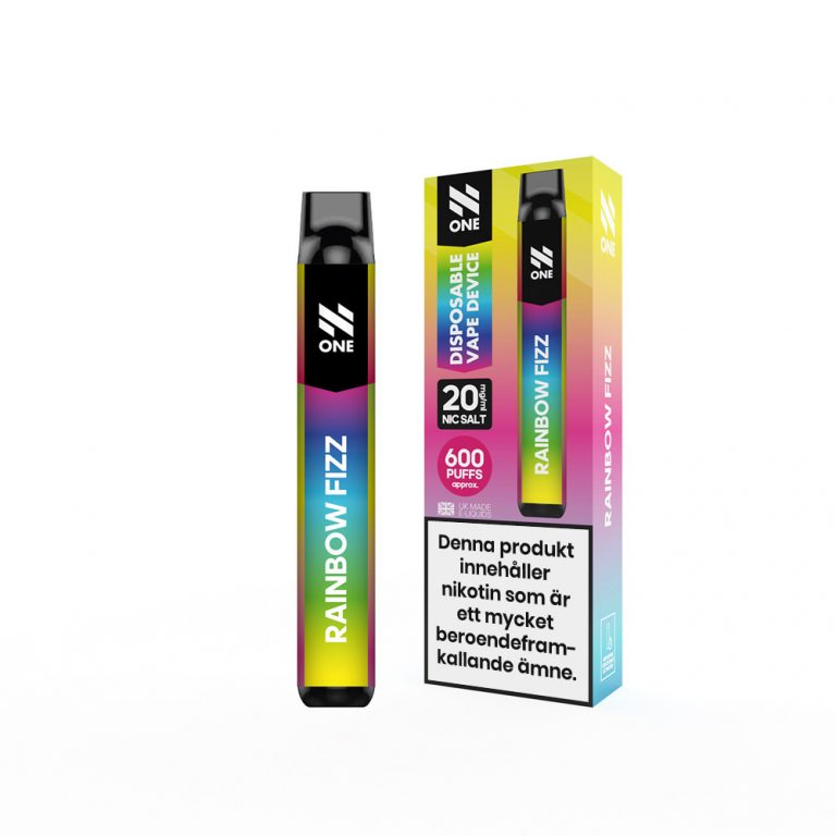 N One Rainbow Fizz Engångs Vape